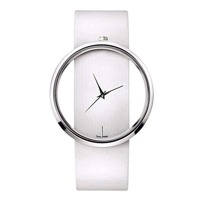 Buy/Send White Minimal Bracelet Stack Online- Ferns N Petals