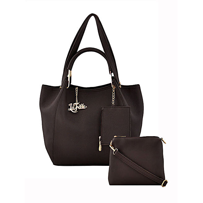 Buy/Send LaFille Classic Brown Bag Set Online- FNP