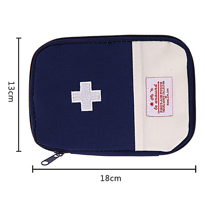 Buy/Send Blue Travel First Aid Pouch Online- FNP