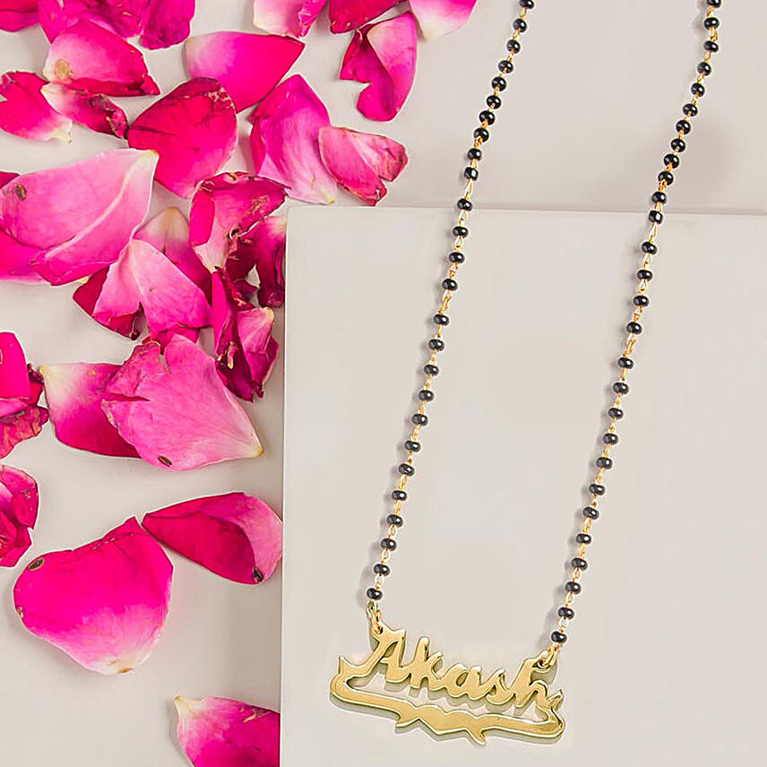 Deepak Name fantastic Pendant With Mangalsutra