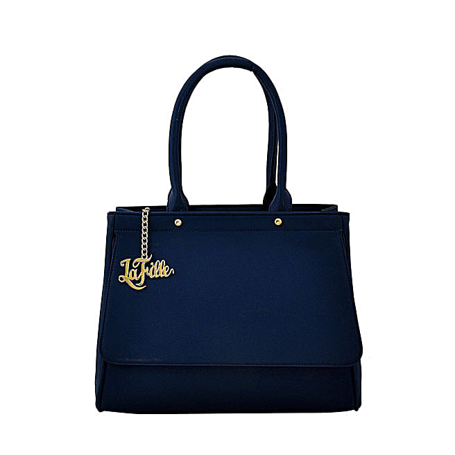Buy/Send LaFille Blue Hand-Held Bag Online- FNP