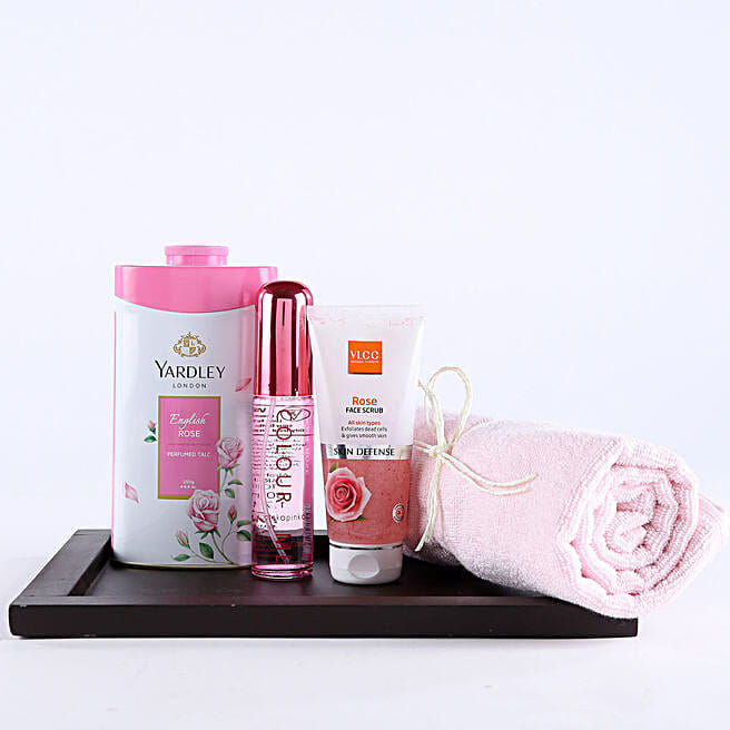 Buy/Send Pink Essentials For Girl Hamper Online- FNP