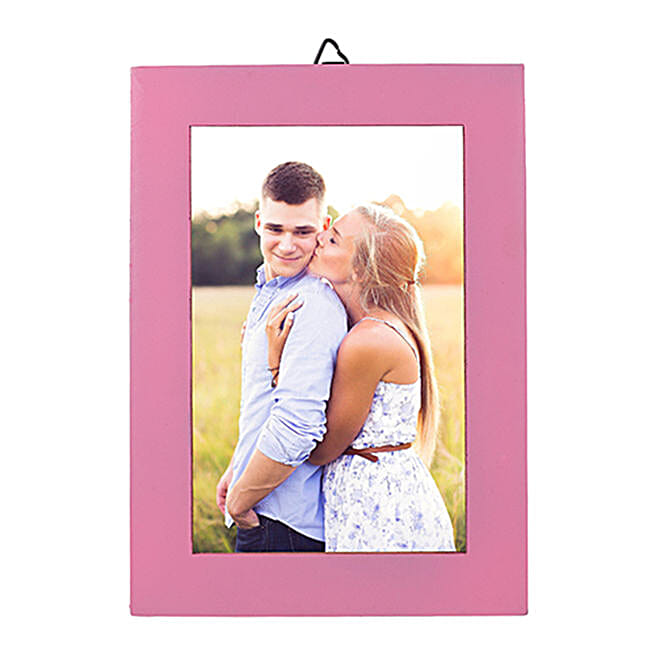 Buy/Send Classic Wooden Pink Photo Frame Online- FNP