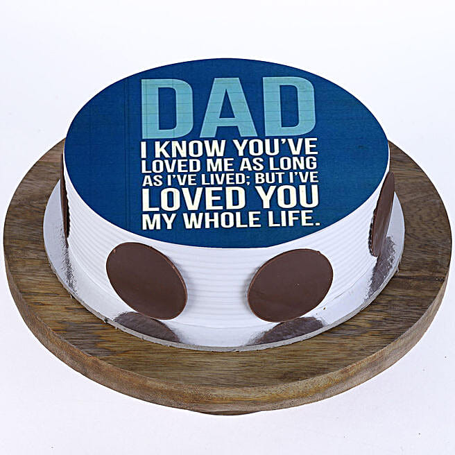 Buy/Send Loving Dad Photo Cake Online- FNP