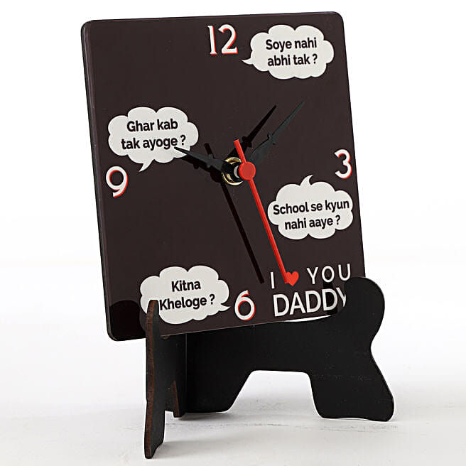 Buy/Send I Love You Daddy Table Clock Online- FNP