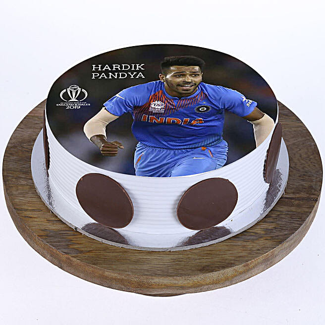 Buy/Send Hardik Pandya Photo Cake Online- FNP