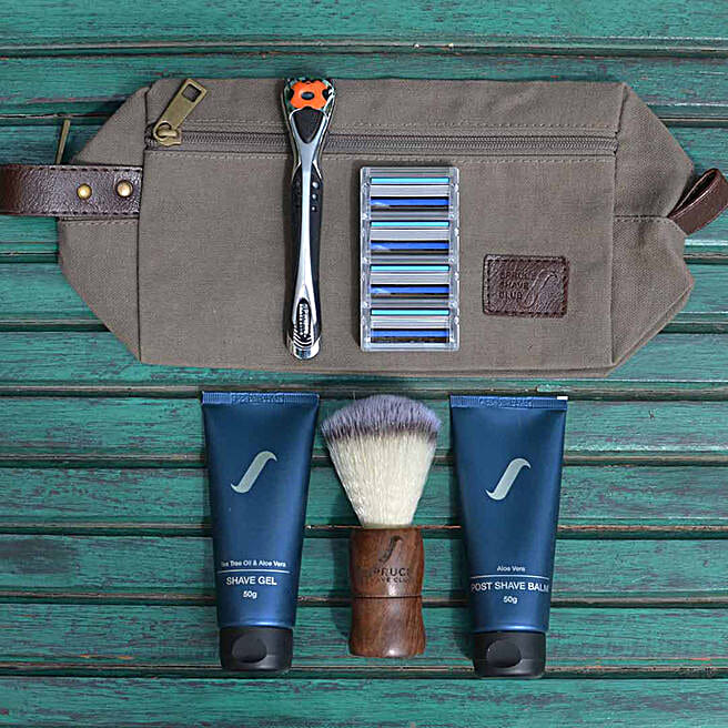Buy/Send Spruce Shave Club German Blade Shaving Kit Online- FNP