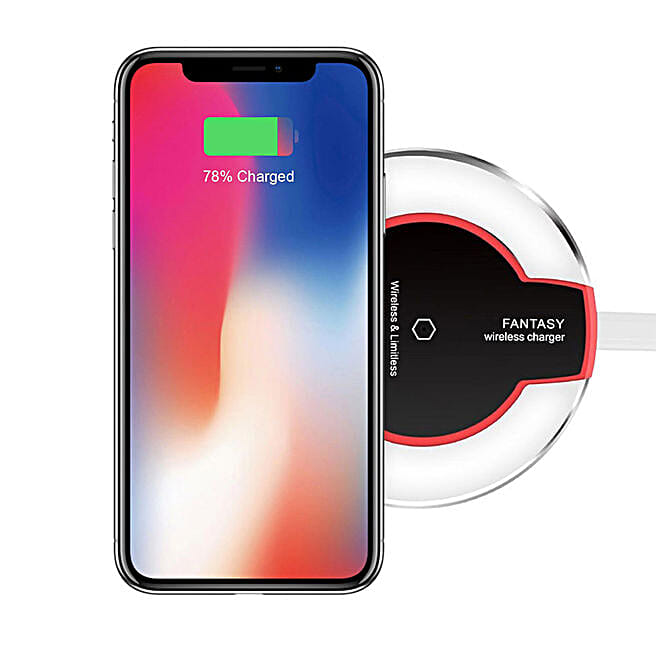 Buy/Send Wireless Charger- Red & Black Online- FNP
