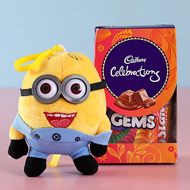 Buy/Send Funky Minion Rakhi & Celebrations Combo Online- FNP