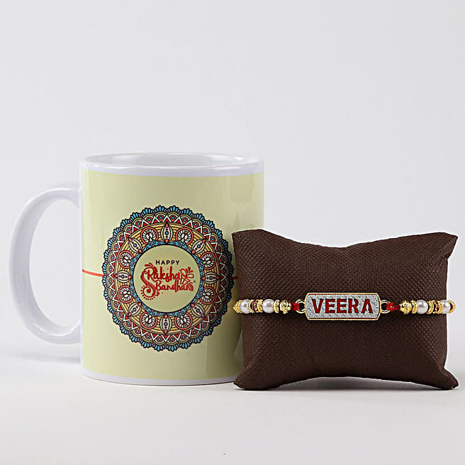 Buy/Send Printed Rakhi Mug & Veera Rakhi Online- FNP
