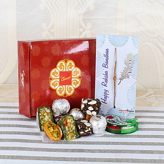 Buy/Send Assorted Sweets & Rakhi Combo Online- FNP