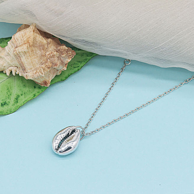 Buy/Send Silver Shell Pendant Online- FNP