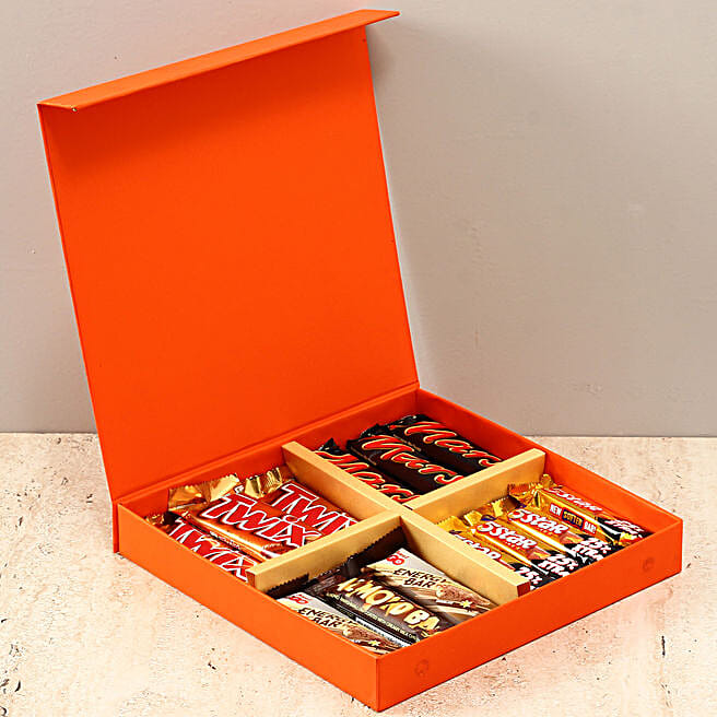 Buy/Send Orange FNP Box Of Chocolates Online- FNP