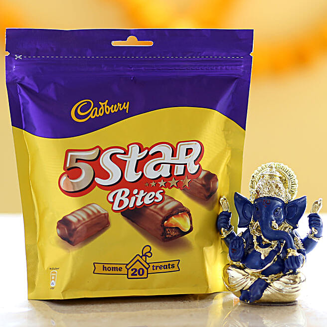 Buy/Send Cadbury 5 Star Pack & Ganesha Idol Online- FNP