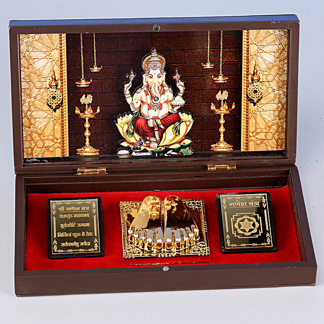 Buy/Send Lord Ganesha Pooja Box & Bournville Online- Ferns N Petals