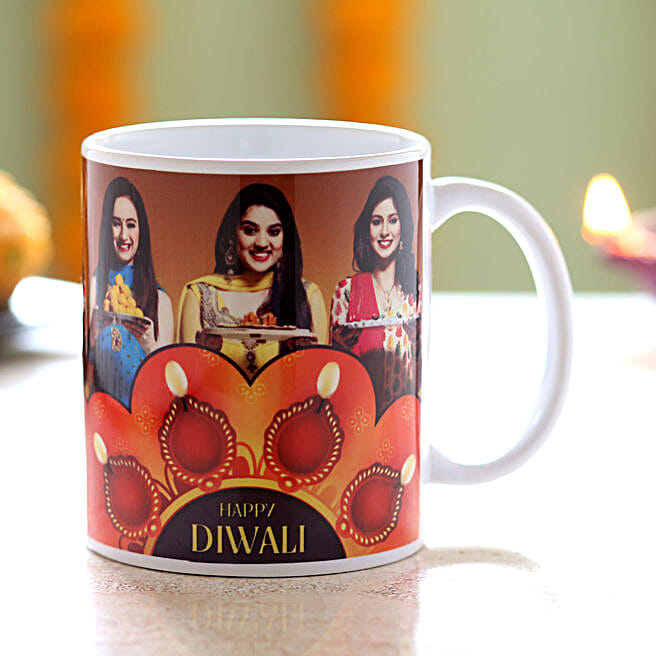 Buy/Send Personalised Happy Diwali Wishes Mug Online- FNP