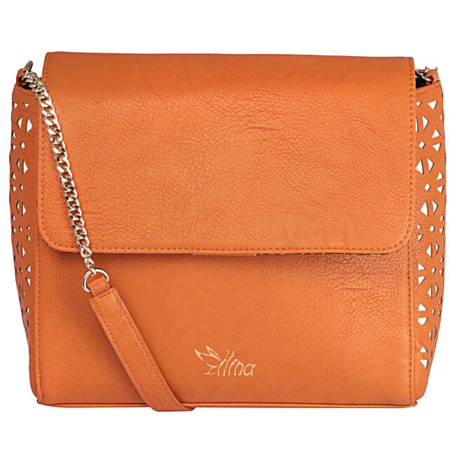 Buy/Send Urbane Orange Sling Bag Online- FNP