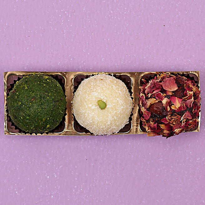 Buy/Send Assorted Laddu In Pastel Green Mithai Box Online- Ferns N Petals