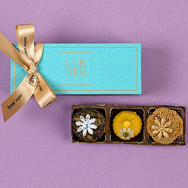 Buy/Send Assorted Mithai Box- 3 Pcs Online- FNP