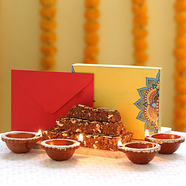 Buy/Send Dhoda Burfi Diwali Greetings Online- FNP