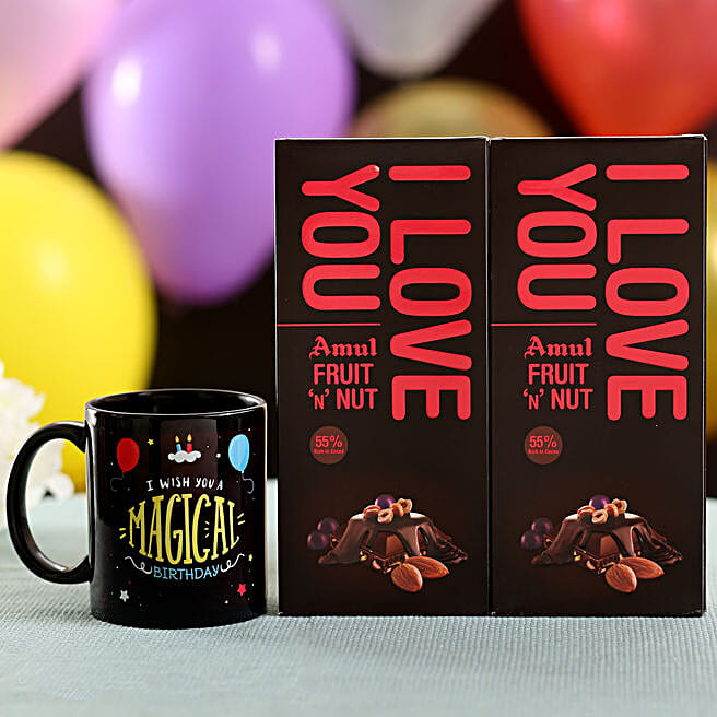 Buy/Send I Love You Amul Chocolates Birthday Combo Online- FNP