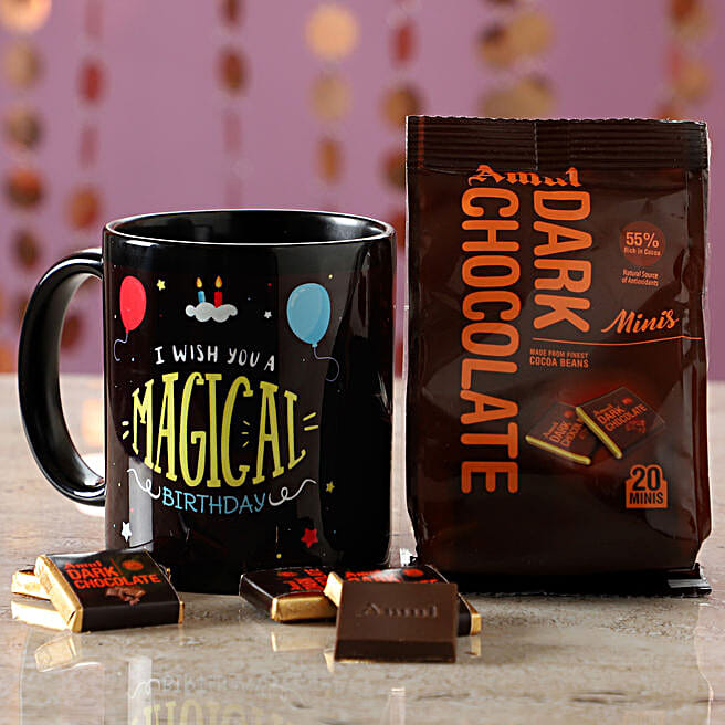 Buy/Send Magical Birthday With Amul Dark Minis Online- FNP