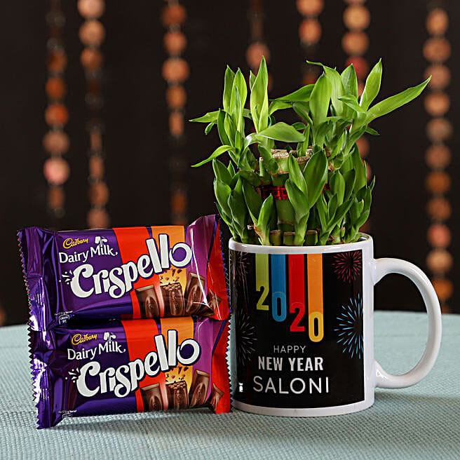 Buy/Send Chocolates & Lucky Bamboo Hamper Online- FNP