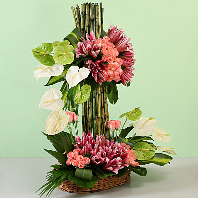 Buy/Send Layers Of Flowers Online- Ferns N Petals