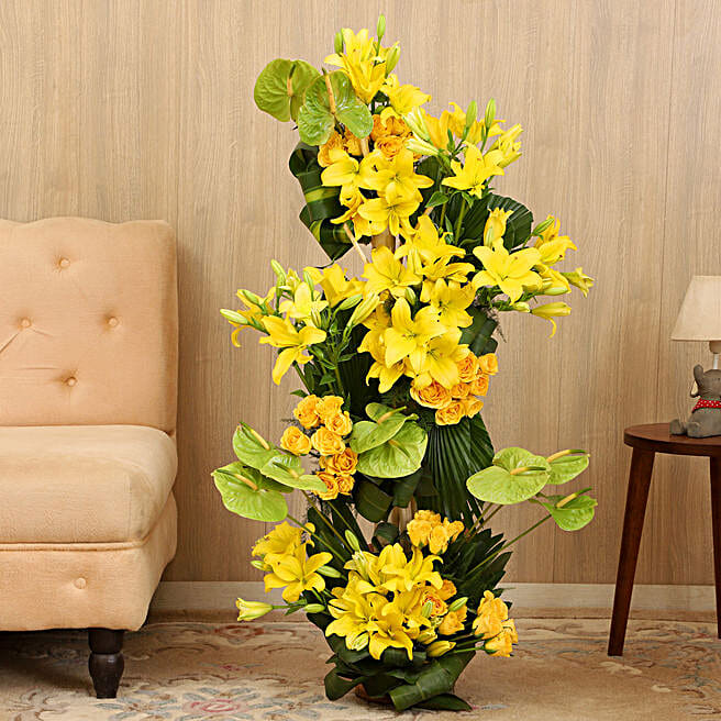 Buy/Send Sunshine Flower Arrangement Online- FNP