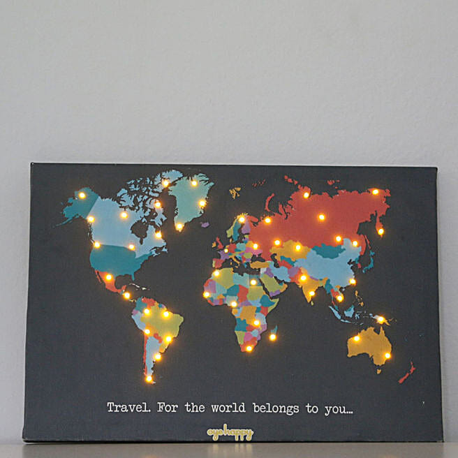 Buy/Send LED World Map Online- FNP