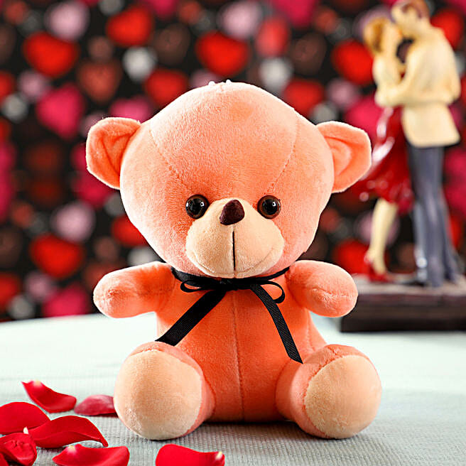 Buy/Send Peach Hanging Teddy Bear Online- FNP