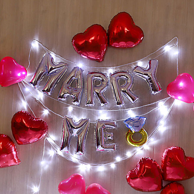 Buy/Send Marry Me Balloon Decor Online- Ferns N Petals