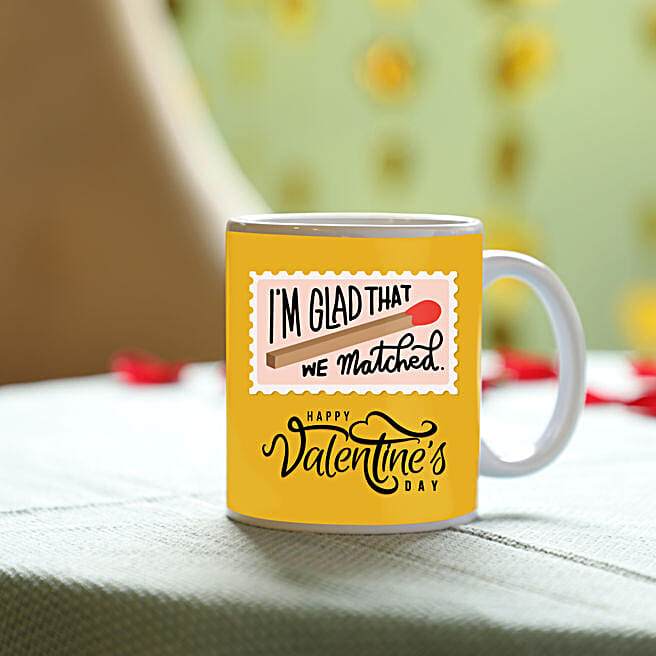 Buy/Send Glad We Matched Mug Online- FNP