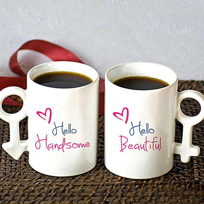 Buy/Send Personalised Handsome & Beautiful Mug Set Online- FNP