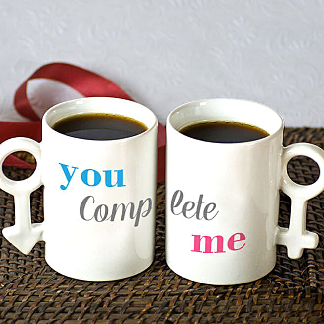 Buy/Send Personalised You Complete Me Mug Set Online- FNP