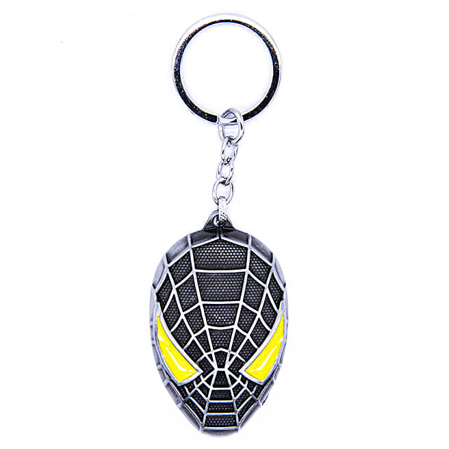 Buy/Send Black Spiderman Mask Keychain Online- Ferns N Petals
