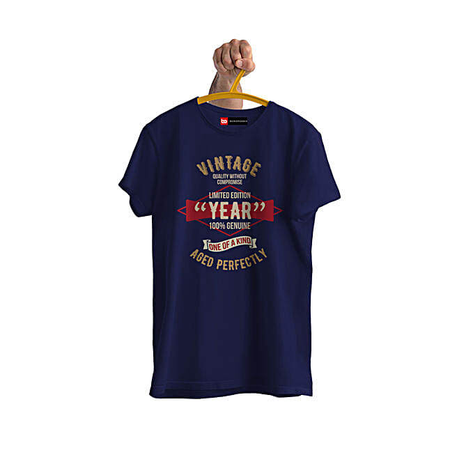 Buy/Send Vintage Limited Edition Personalised Tshirt Online- FNP