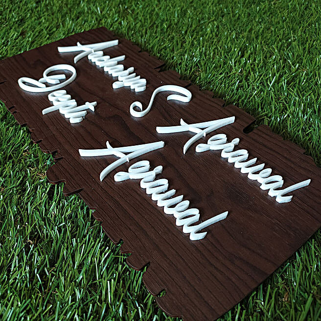 Buy/Send Personalised Wooden Name Plate Online- Ferns N Petals