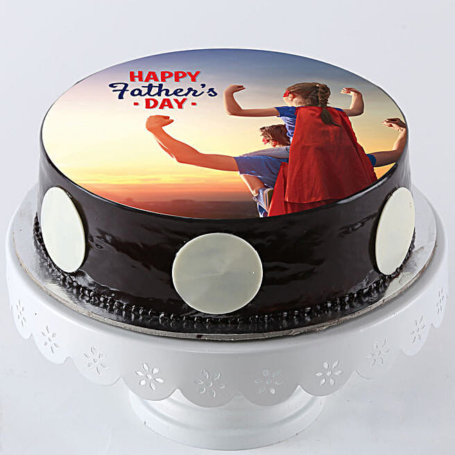 Buy/Send Super Hero Dad Chocolate Photo Cake Online- FNP