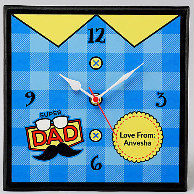 Buy/Send Personalised Wall Clock For Dad Online- FNP