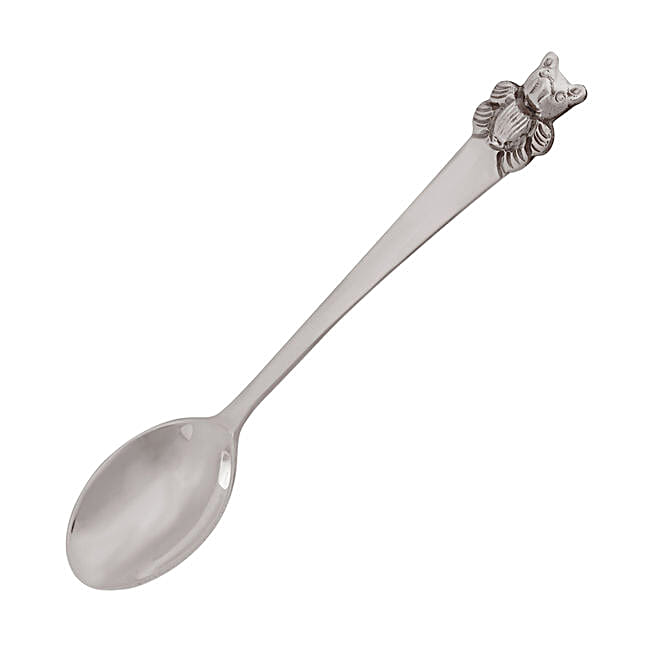 Buy/Send Silver Baby spoon Teddy Bear Design Online- FNP