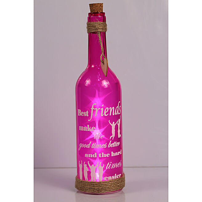 Buy/Send LED Glass Lamp Best Friend Quote Online- FNP