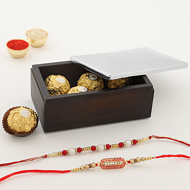 Buy/Send Arttd'inox Japanese Origami Tissue Box & Choco Rakhi Combo ...