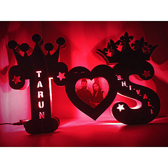 Buy/Send Photo Alphabetic Name Board With Photo n Lights Online- FNP