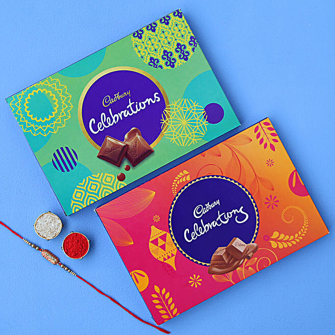 Buy/Send Designer Rakhi & Cadbury Celebration Boxes Online- FNP