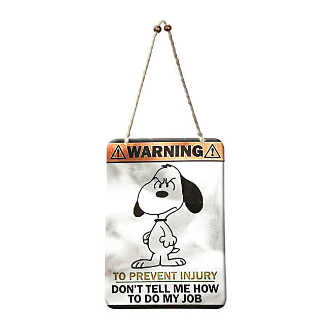 Buy/Send Snoopy Metal Plate Online- FNP