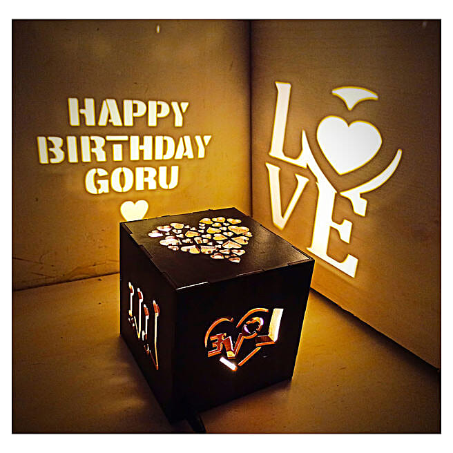 Buy/Send Love Shadow Box Night with Night Lamp Online- FNP