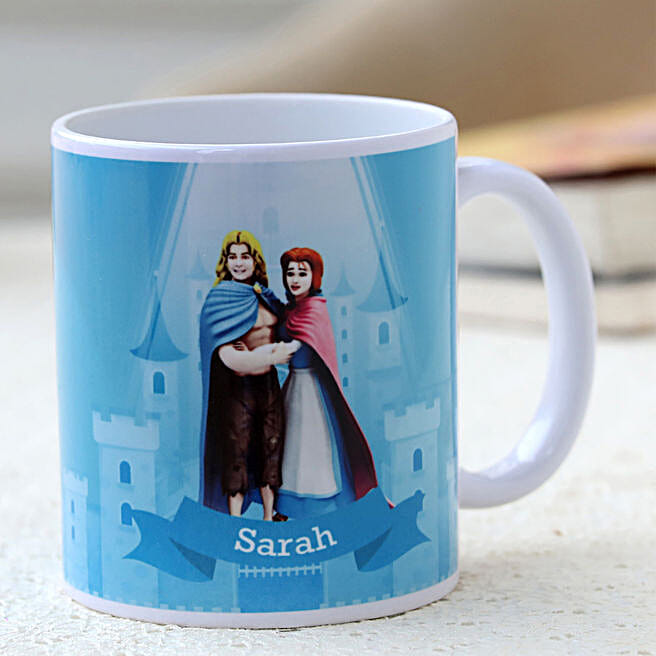 Buy/Send Prince Princess White Personalised Mug Online- FNP