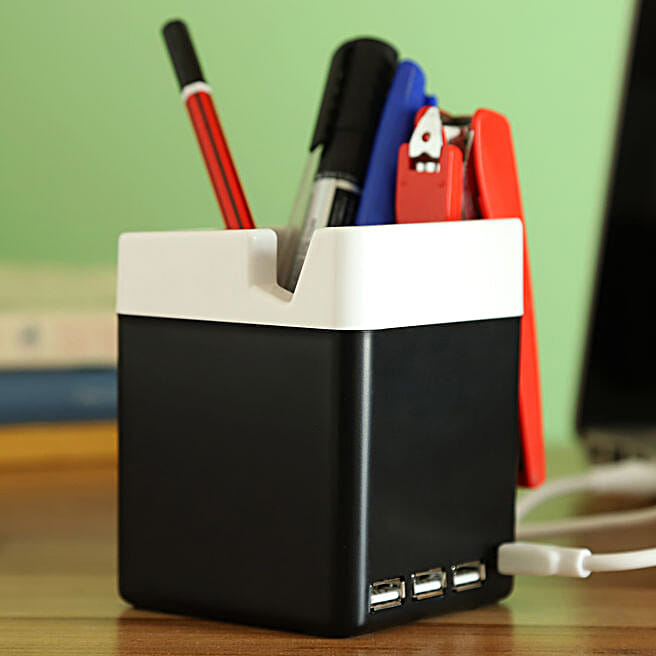 Buy/Send Personalised USB Hub & Mobile Stand Online- Ferns N Petals