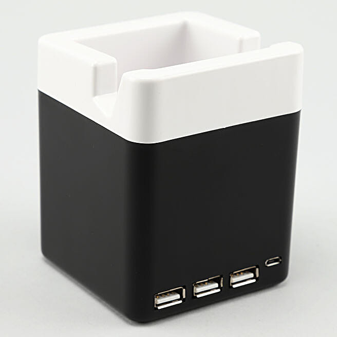 Buy/Send Personalised USB Hub & Mobile Stand Online- Ferns N Petals